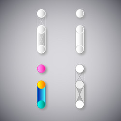 Gray letter i desert design concept Royalty Free Vector