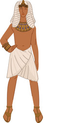 Egyptian ancient god seb or keb the man Royalty Free Vector