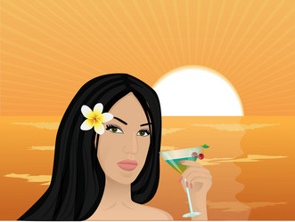 Sunset Royalty Free Vector Image - VectorStock