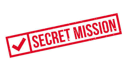 Secret mission rubber stamp Royalty Free Vector Image