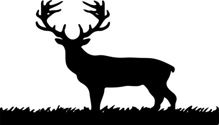 Running Deer Outline Vector Images (over 200)
