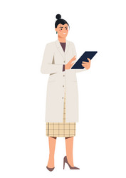 Female doctor concept Royalty Free Vector Image