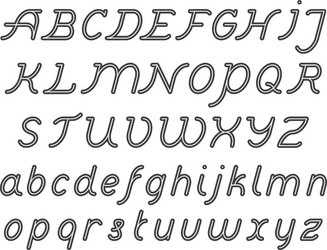 Double Line Font Vector Images (over 1,100)