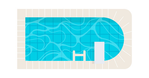 Swimming pool top view Royalty Free Vector Image