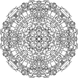 Ancient mandala symbolizes indigenous culture Vector Image