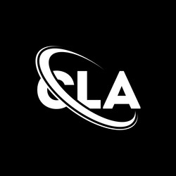 Cla circle letter logo design Royalty Free Vector Image