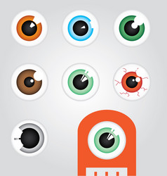 Eye ball multicolor Royalty Free Vector Image - VectorStock