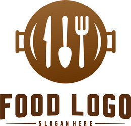 Delicious menu logo or label food restaurant Vector Image