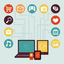 Mobile app development infographics Royalty Free Vector