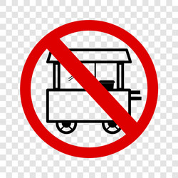 Simple sign do not selling sign do Royalty Free Vector Image