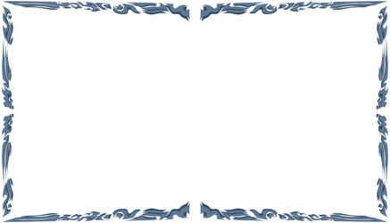 Abstract background with elemental blue border Vector Image