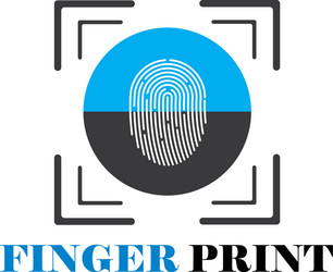 Fingerprint template Royalty Free Vector Image