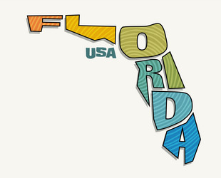 Florida State Shape Outline Vector Images (over 570)
