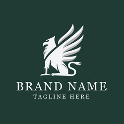 Royal griffin logo Royalty Free Vector Image - VectorStock