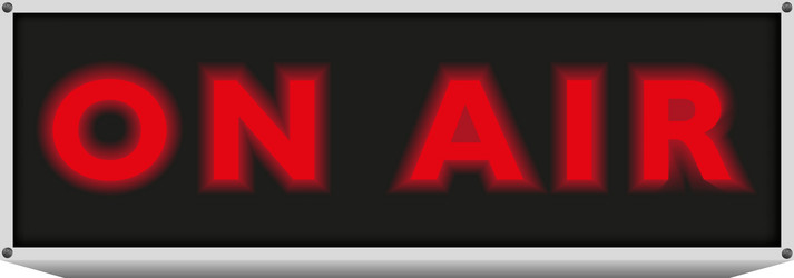 On air realistic sign Royalty Free Vector Image