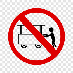 Simple sign do not selling sign do Royalty Free Vector Image