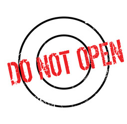 Do not open rubber stamp Royalty Free Vector Image