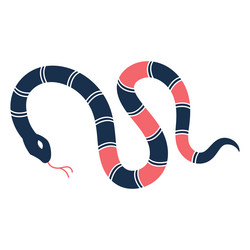 Snake on leg sad Royalty Free Vector Image - VectorStock