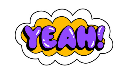 Bang comic sticker Royalty Free Vector Image - VectorStock