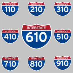 Interstate Signs Vector Images (over 1,600)
