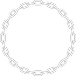 Round chain Royalty Free Vector Image - VectorStock