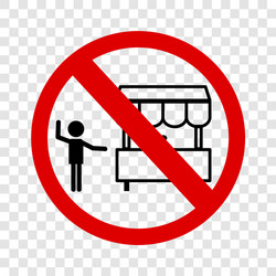 Sign - do not selling 04b Royalty Free Vector Image