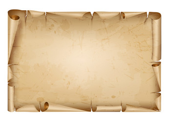 Roll old paper Royalty Free Vector Image - VectorStock