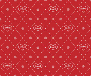 Red pattern seamless with ornament Royalty Free Vector Image