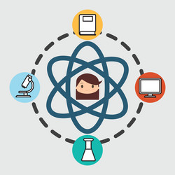 Cartoon school girl Royalty Free Vector Image - VectorStock