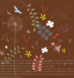 Japanese nature pattern Royalty Free Vector Image