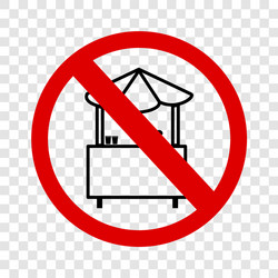 Simple sign do not selling sign do Royalty Free Vector Image