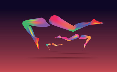 Abstract leg art Royalty Free Vector Image - VectorStock