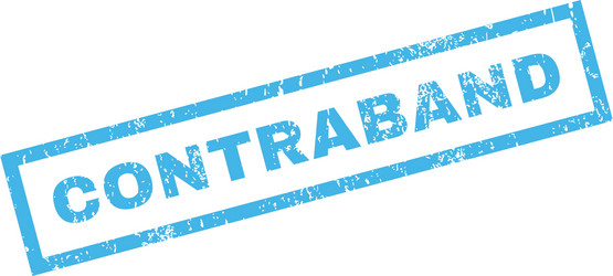 Contraband rubber stamp Royalty Free Vector Image