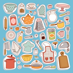 Chef icon set Royalty Free Vector Image - VectorStock