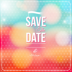 Artistic save the date template design Royalty Free Vector