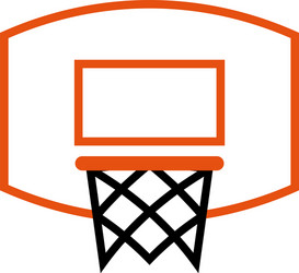 Basketball ring icon design template isolated Vector Image