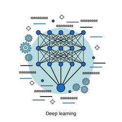 Deep learning concept Royalty Free Vector Image