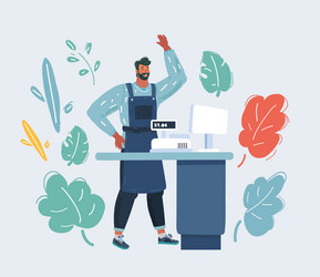 Man Behind Counter Vector Images (over 160)