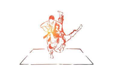 Judo Royalty Free Vector Image - VectorStock