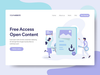 Open access concept icon Royalty Free Vector Image