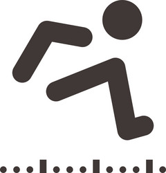 Long jump icon Royalty Free Vector Image - VectorStock