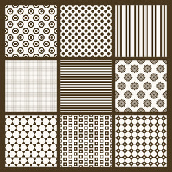 Seamless patterns with fabric texture Royalty Free Vector