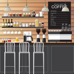 Creative coffee shop Royalty Free Vector Image