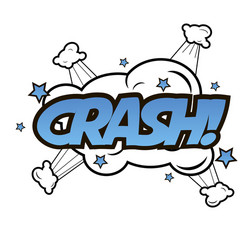 Blank comic sound effect bubble Royalty Free Vector Image