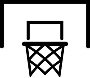 Basketball hoop sports Royalty Free Vector Image