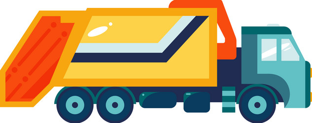 Garbage Truck Vector Art