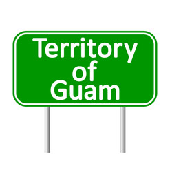 Guam road sign Royalty Free Vector Image - VectorStock