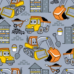 Digger Cartoon Building Vector Images (over 1,300)