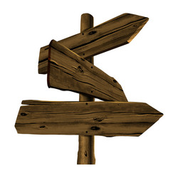 Road signs in retro style highly realistic Vector Image