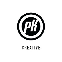 Initial iu logo concentric circle line clean and Vector Image